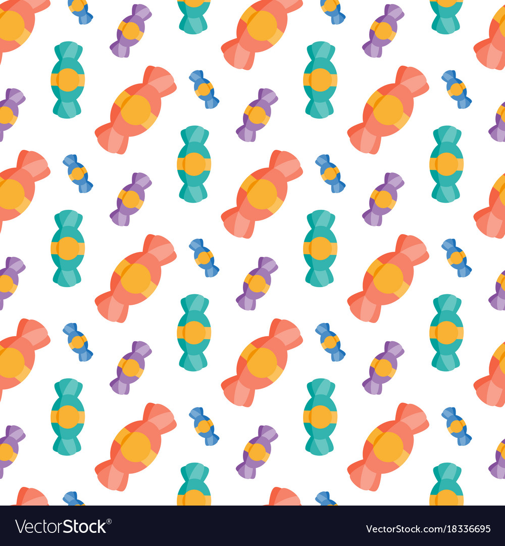 Candy seamless pattern Royalty Free Vector Image