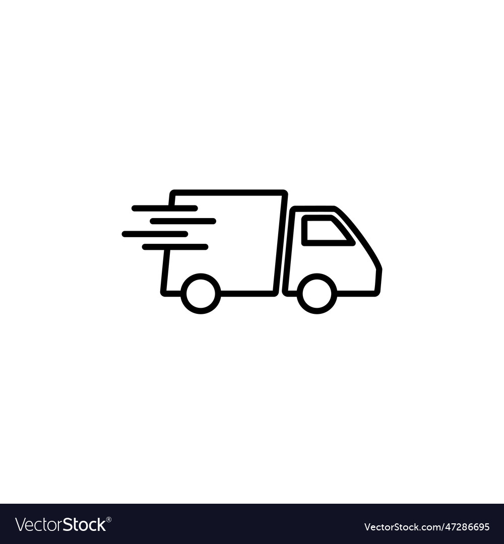 Fast shipping delivery truck icon delivery truck Vector Image
