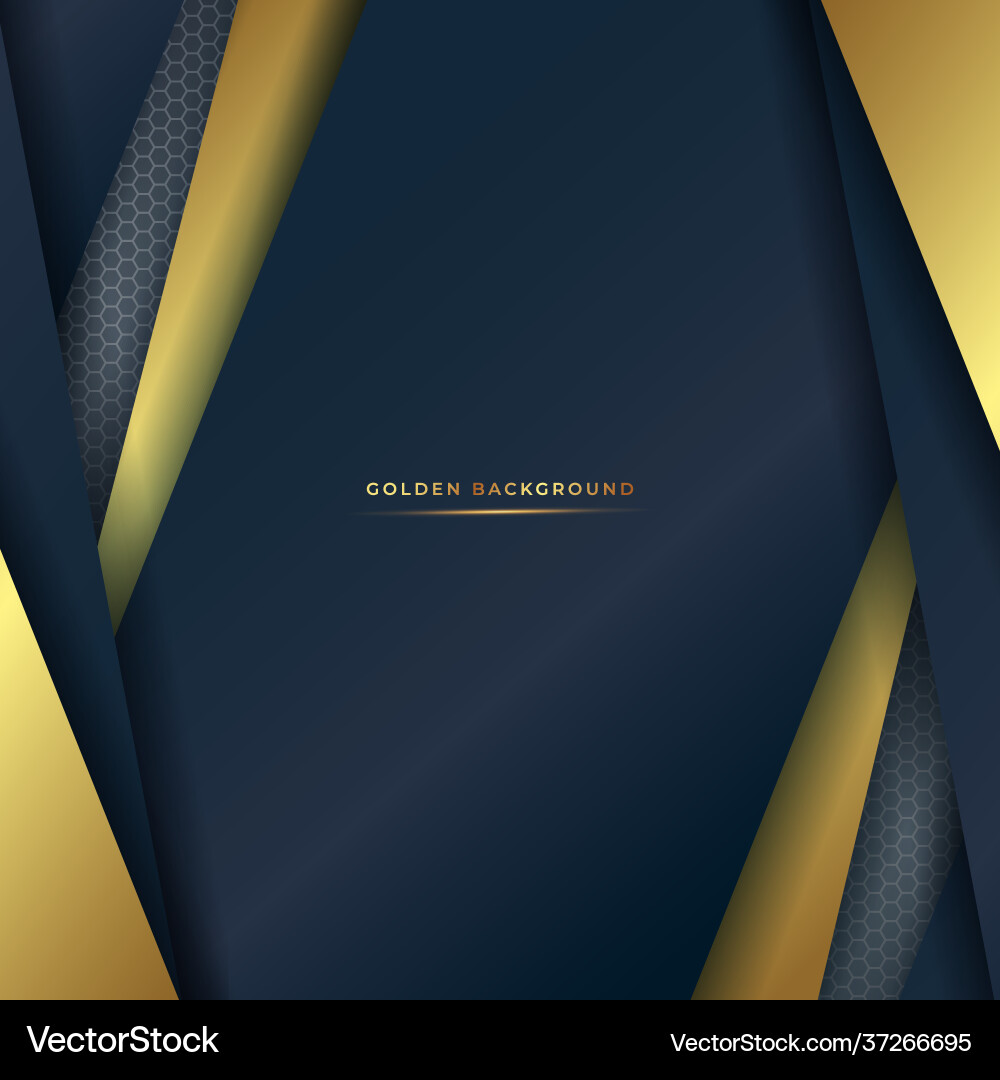 Golden greeting card background Royalty Free Vector Image