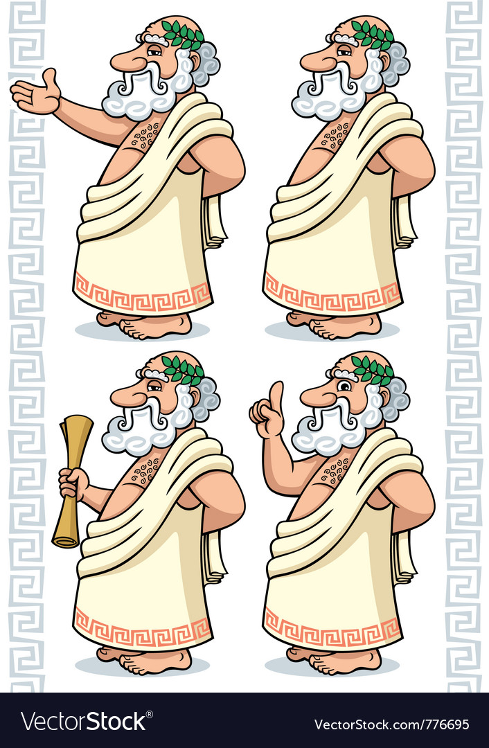 Greek philosopher Royalty Free Vector Image - VectorStock Greek philosopher Royalty Free Vector Image - VectorStock