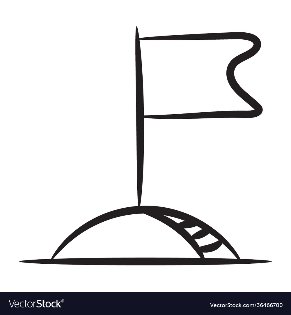 Flagpole Royalty Free Vector Image - VectorStock