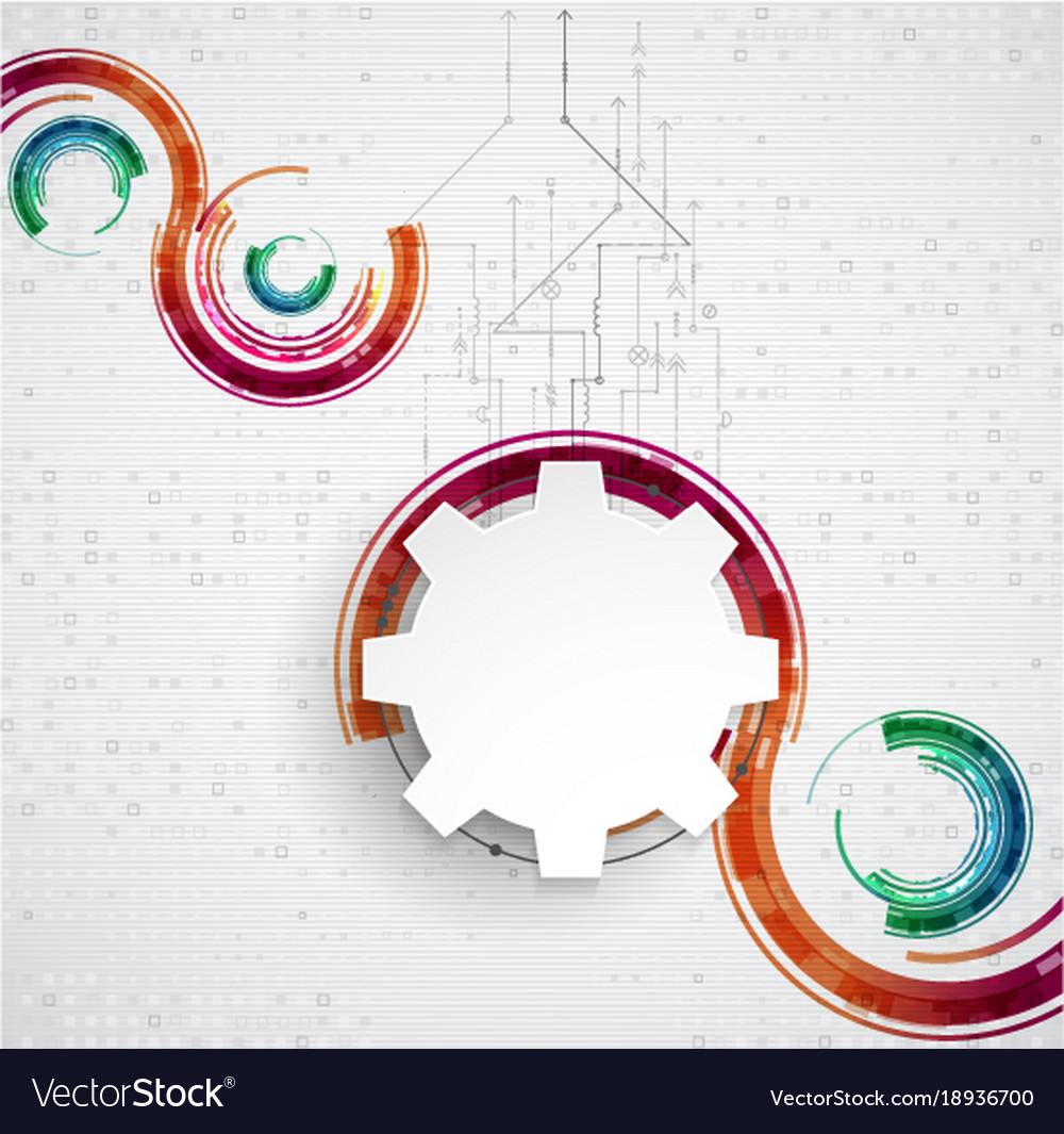 Hi-tech digital technology and engineering Vector Image