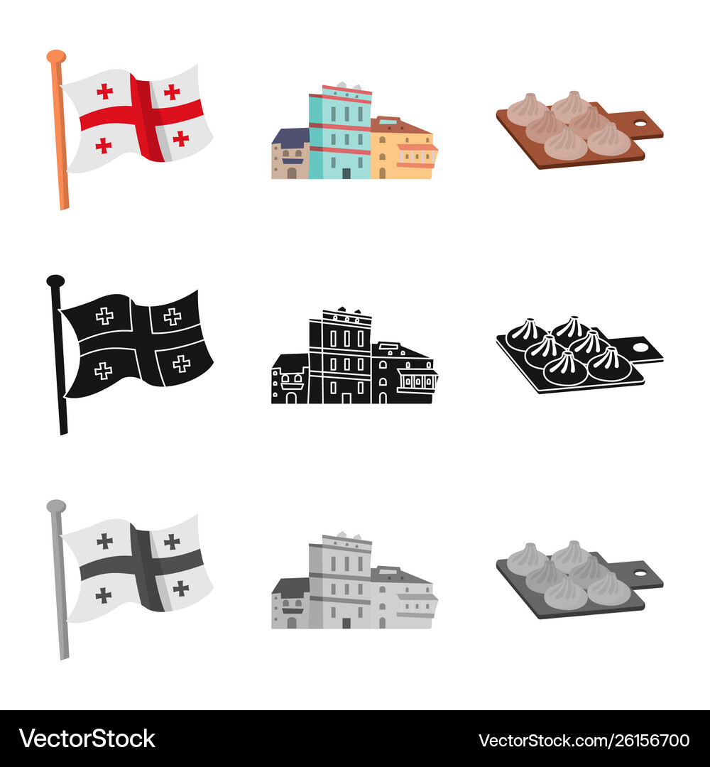 Isolated object culture and sightseeing logo Vector Image