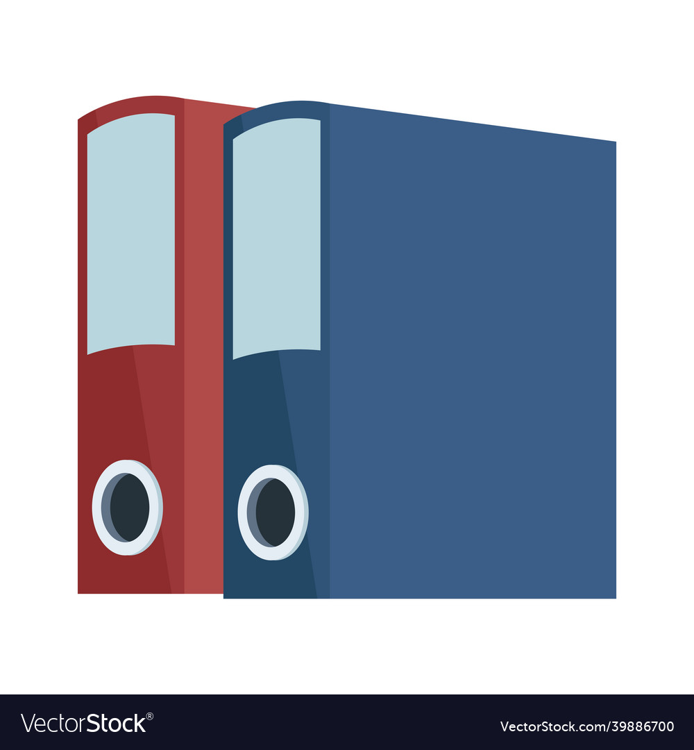 Office files books Royalty Free Vector Image - VectorStock