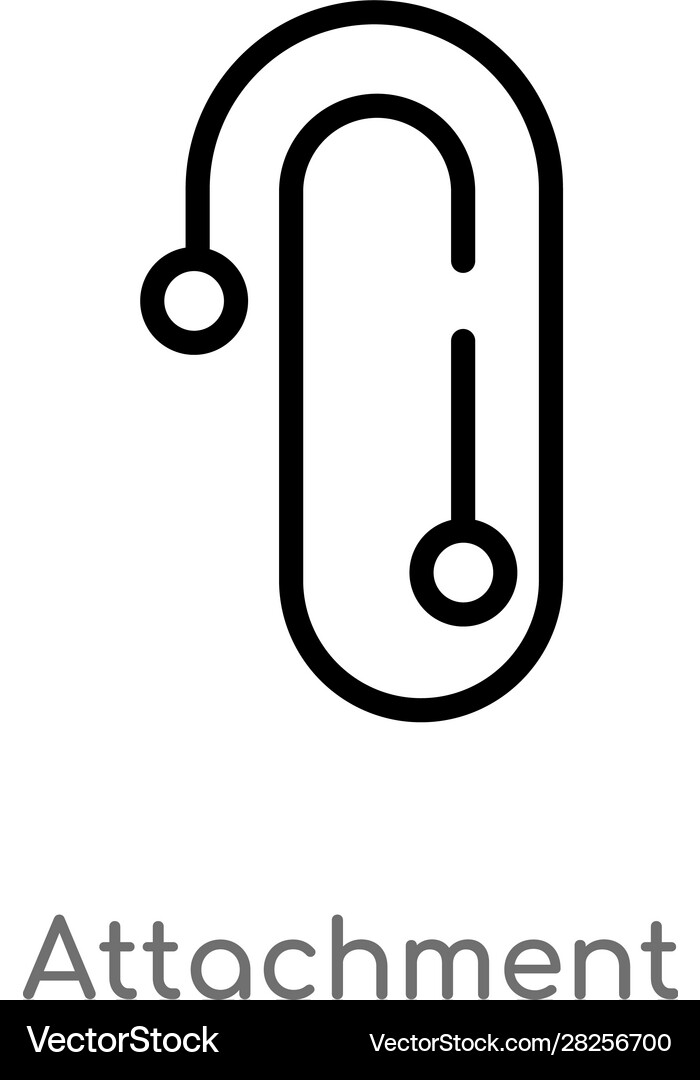 Attachment Icon Black