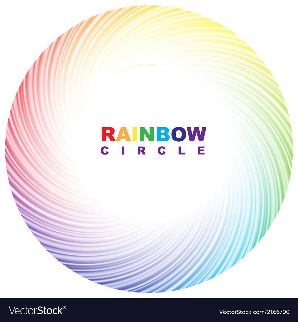 Rainbow circle Royalty Free Vector Image - VectorStock