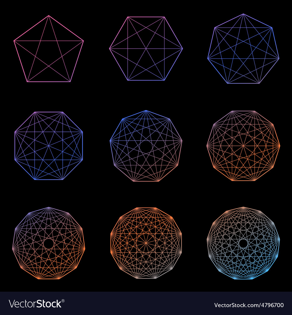 Set of geometric shapes Royalty Free Vector Image