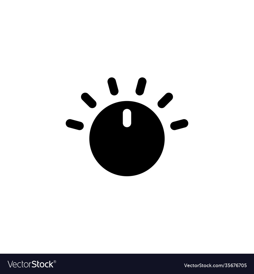 Adjusting volume regulator audio controller flat Vector Image