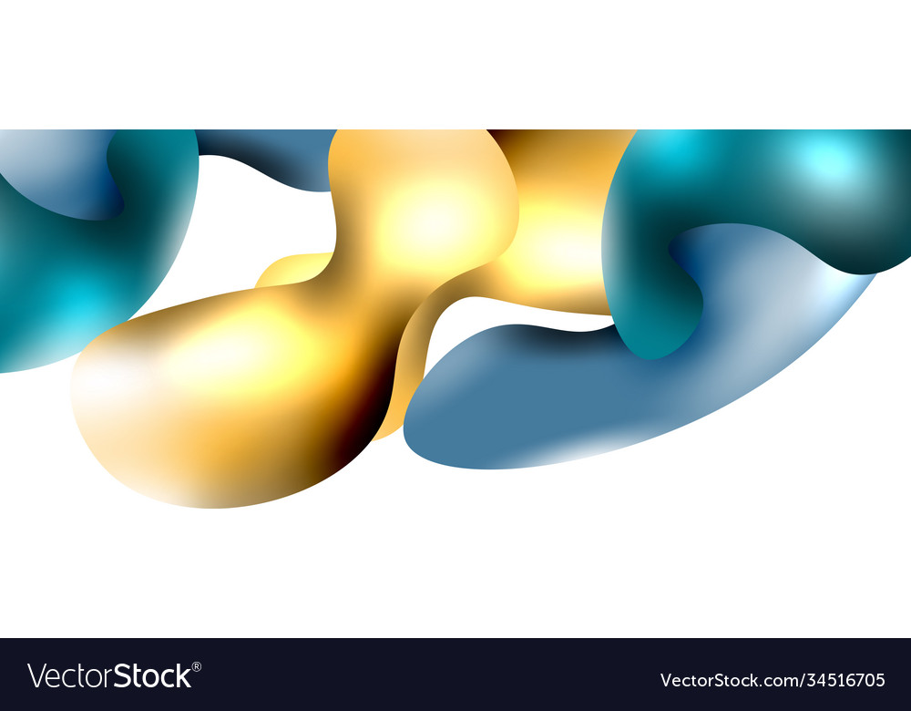 Bubbles abstract background liquid splashes Vector Image