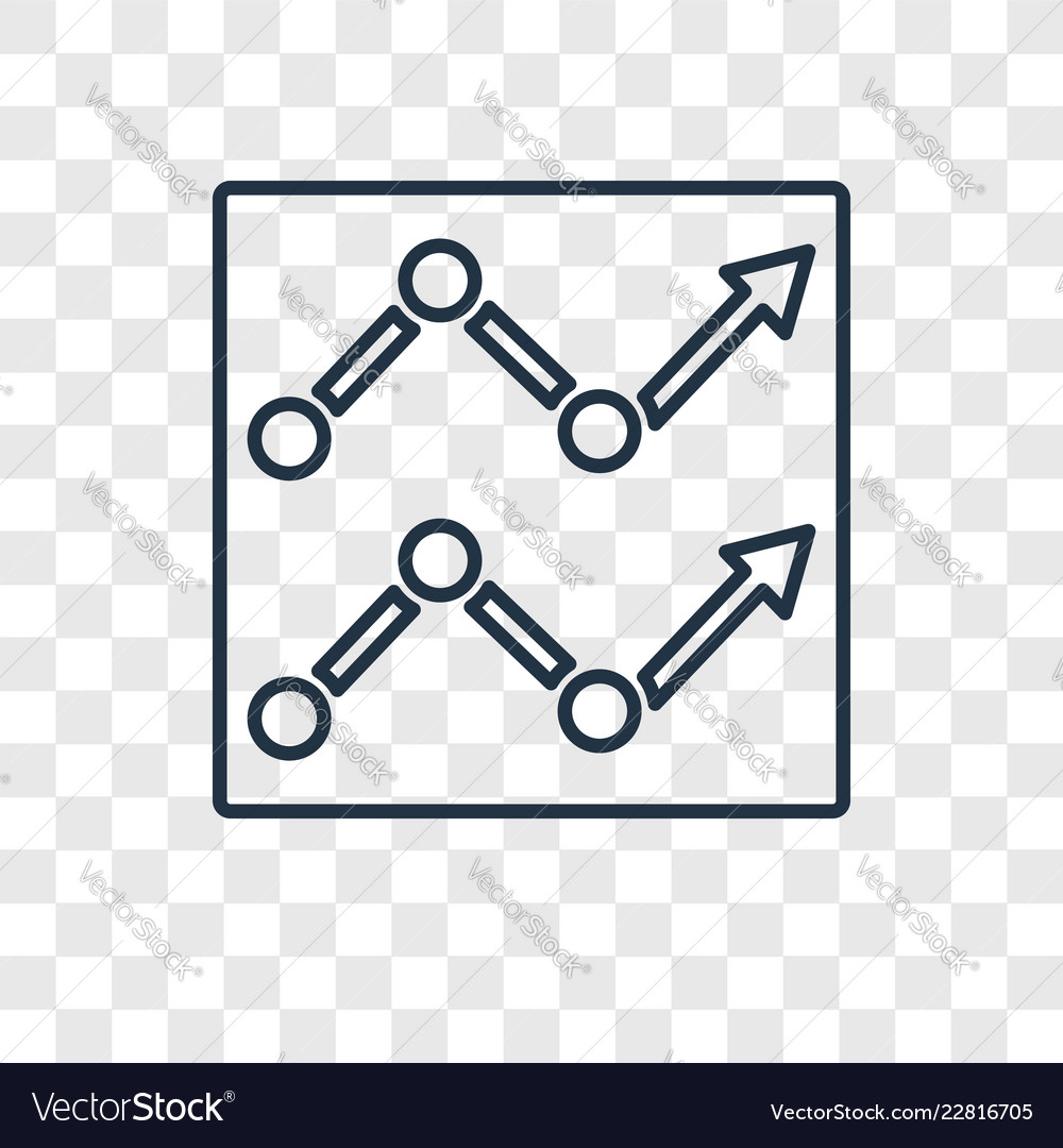 Business concept linear icon isolated Royalty Free Vector