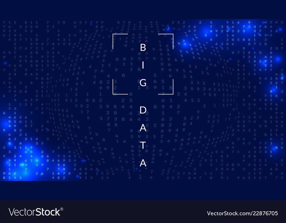 Deep learning background technology for big data Vector Image