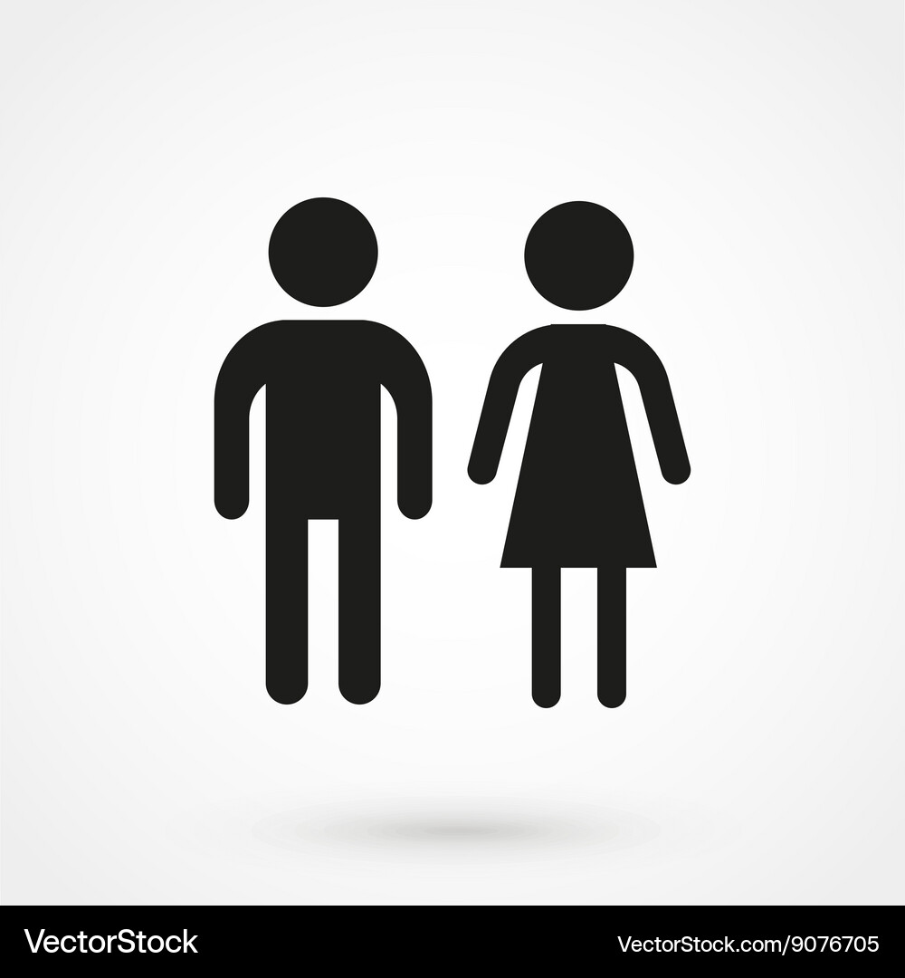 Man And Woman Symbol Vector