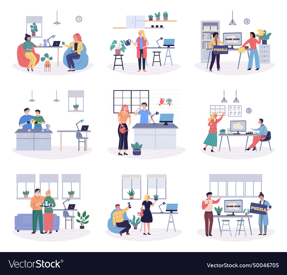 Office rest a company values employee well being Vector Image Office rest a company values employee well being Vector Image