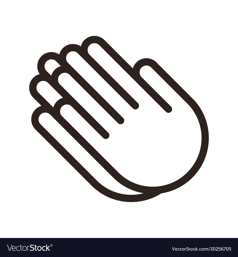 Praying hands prayer icon Royalty Free Vector Image Praying hands prayer icon Royalty Free Vector Image