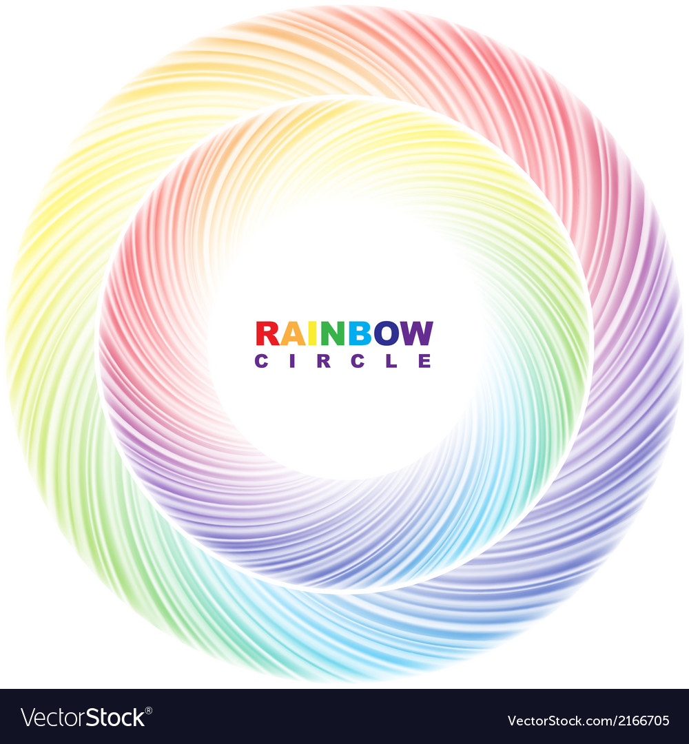 Rainbow circle Royalty Free Vector Image - VectorStock