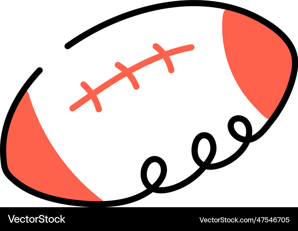 Rugby football Royalty Free Vector Image - VectorStock