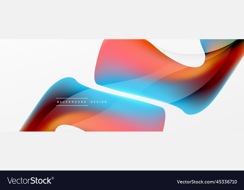 Abstract background fluid gradient color wave Vector Image
