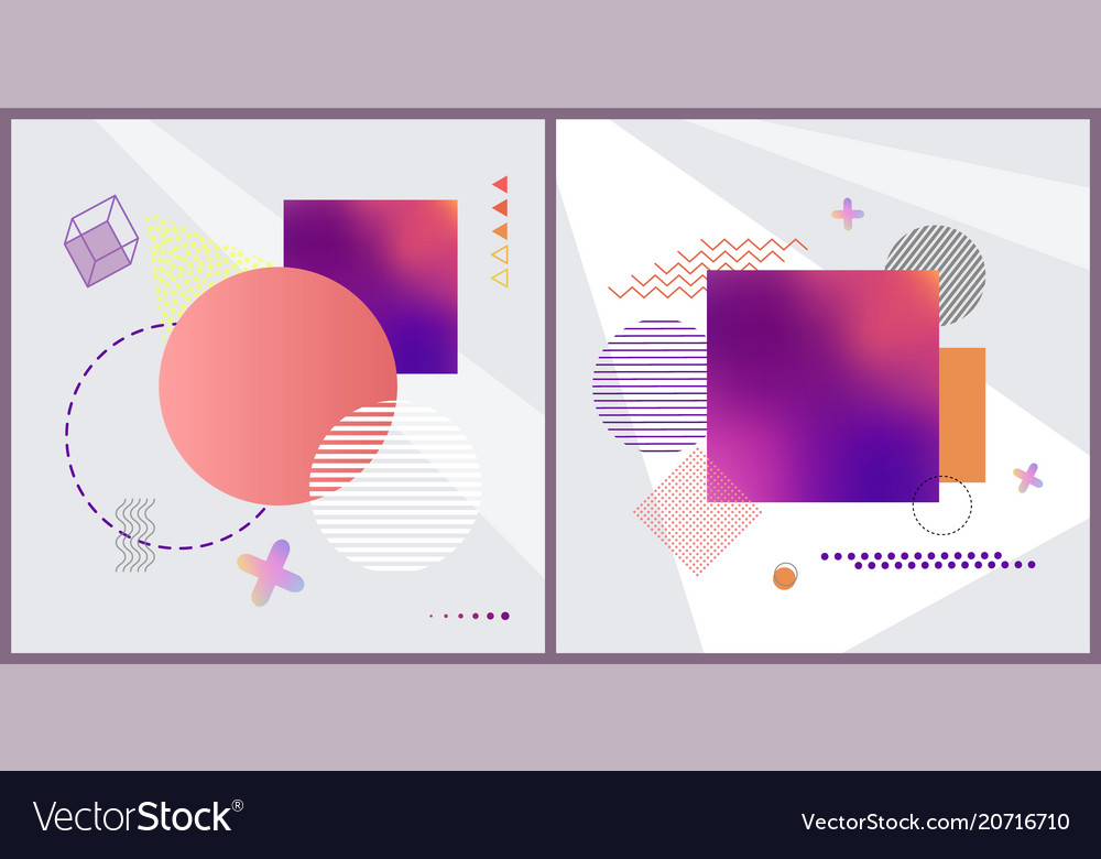 Abstract patterns collection Royalty Free Vector Image