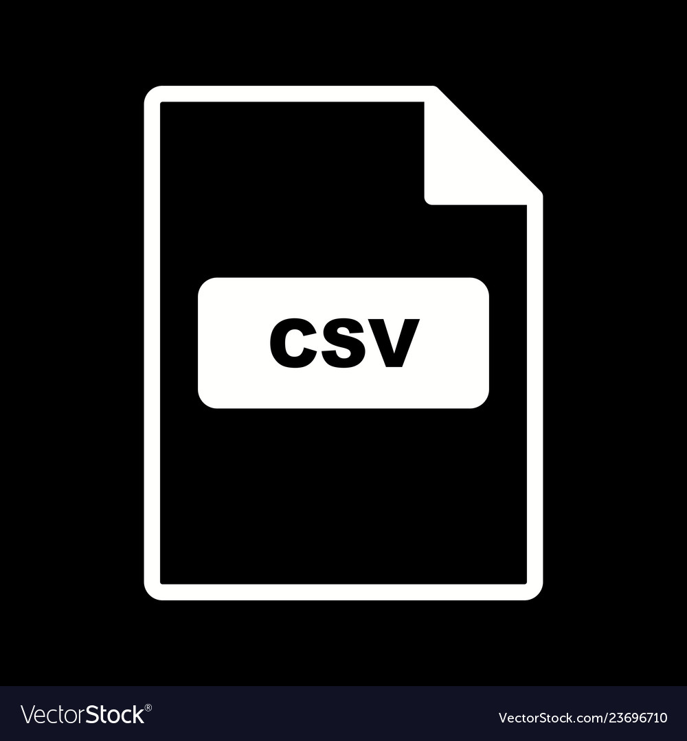 Csv icon Royalty Free Vector Image - VectorStock