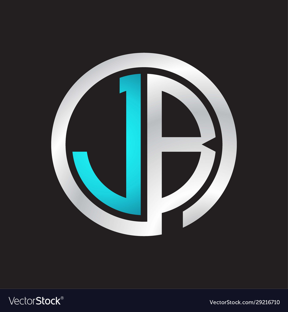 Jb initial logo linked circle monogram Royalty Free Vector Jb initial logo linked circle monogram Royalty Free Vector