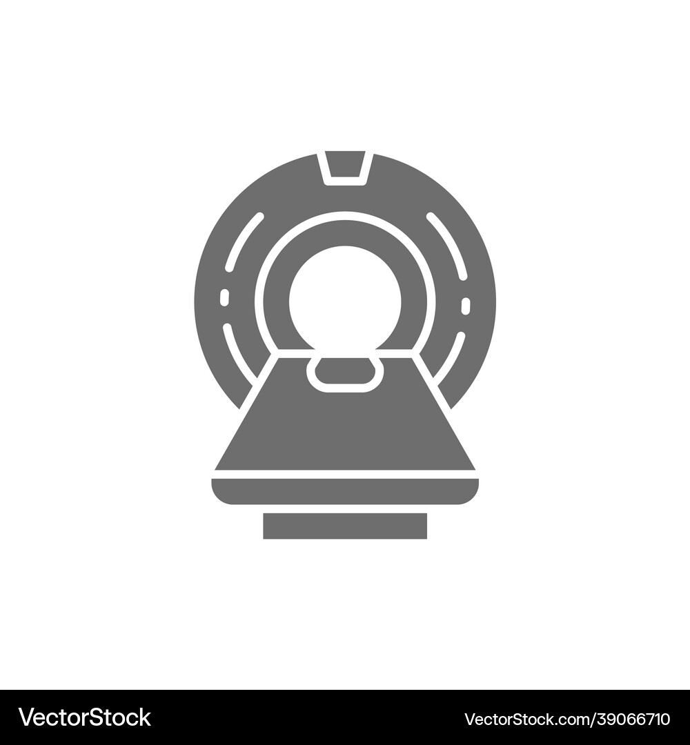 Mri scanner magnetic resonance imaging device Vector Image