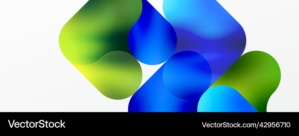 Round shapes and circle geometric abstract Vector Image
