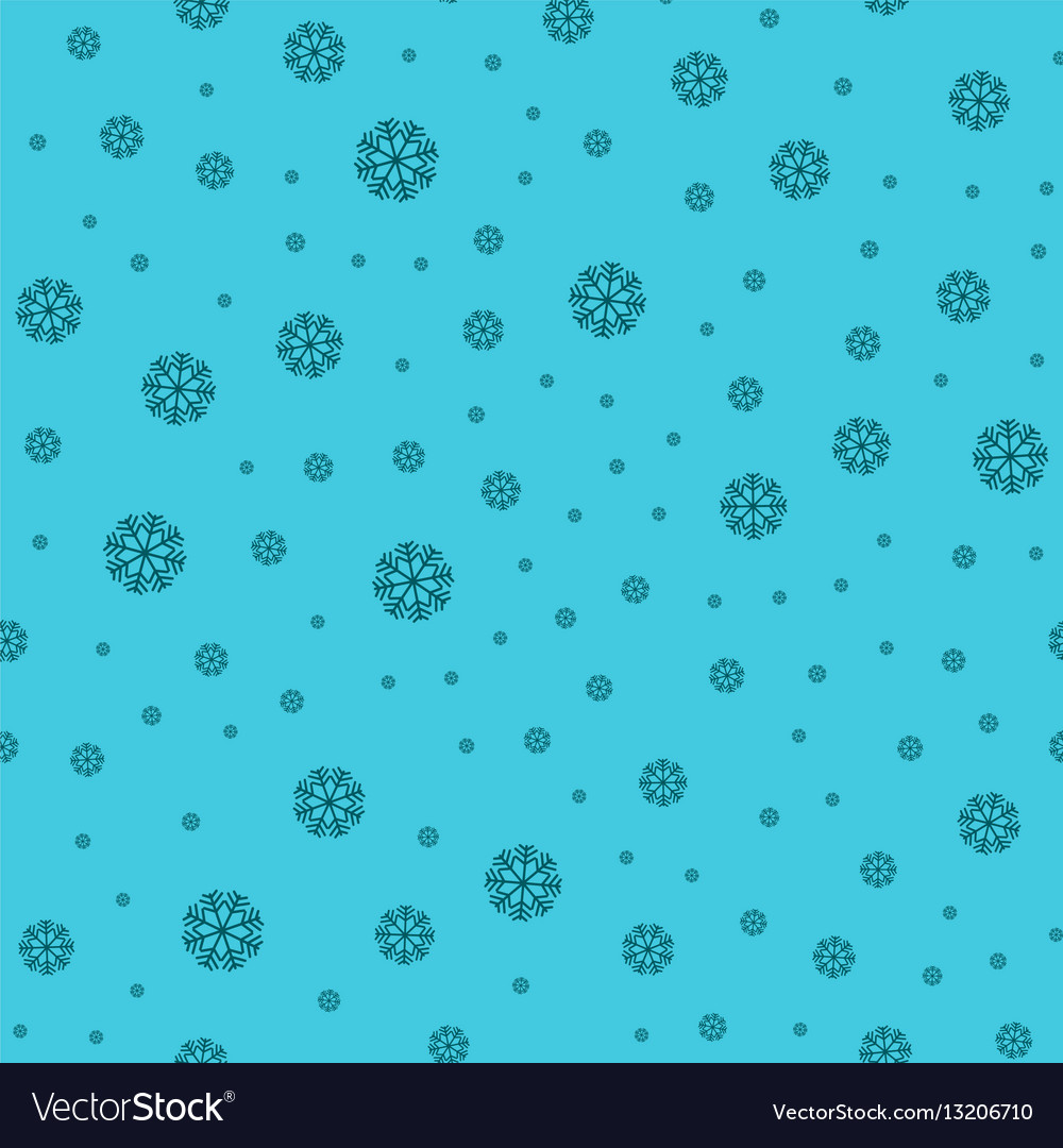 Snowflake seamless pattern Royalty Free Vector Image