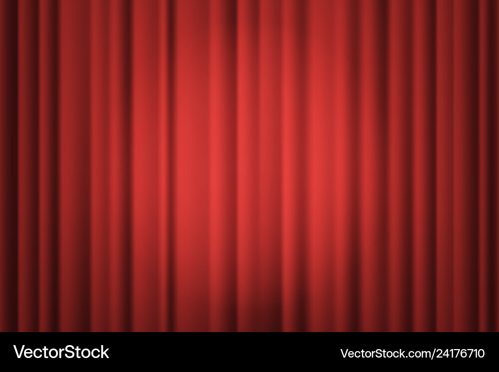 Spotlight on stage curtain theatrical drapes Vector Image
