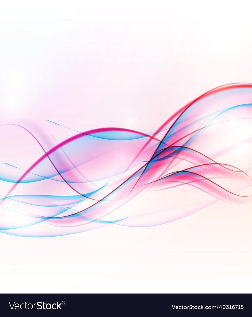 Abstract colored wave on background Royalty Free Vector