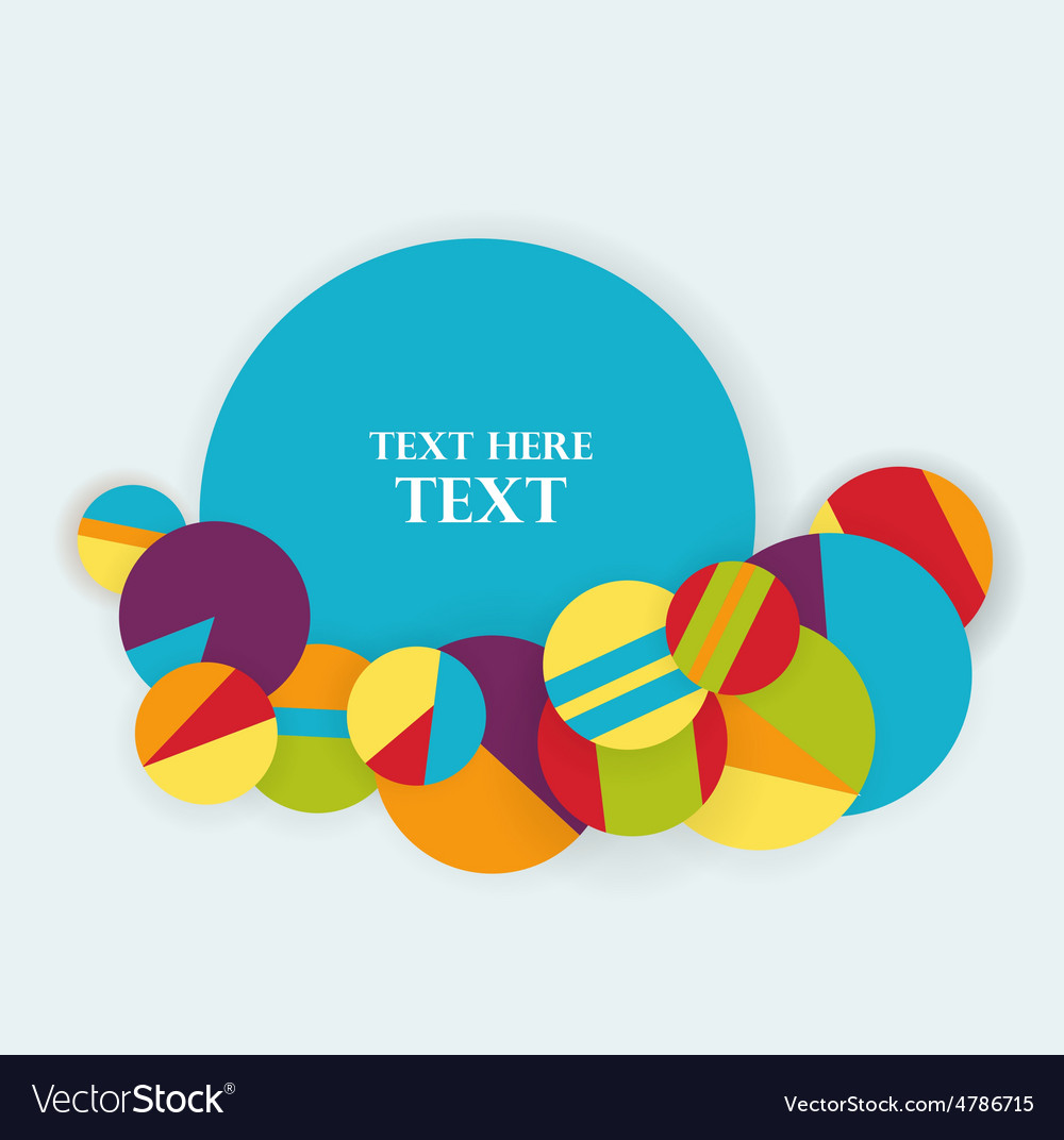 Background with circles Royalty Free Vector Image