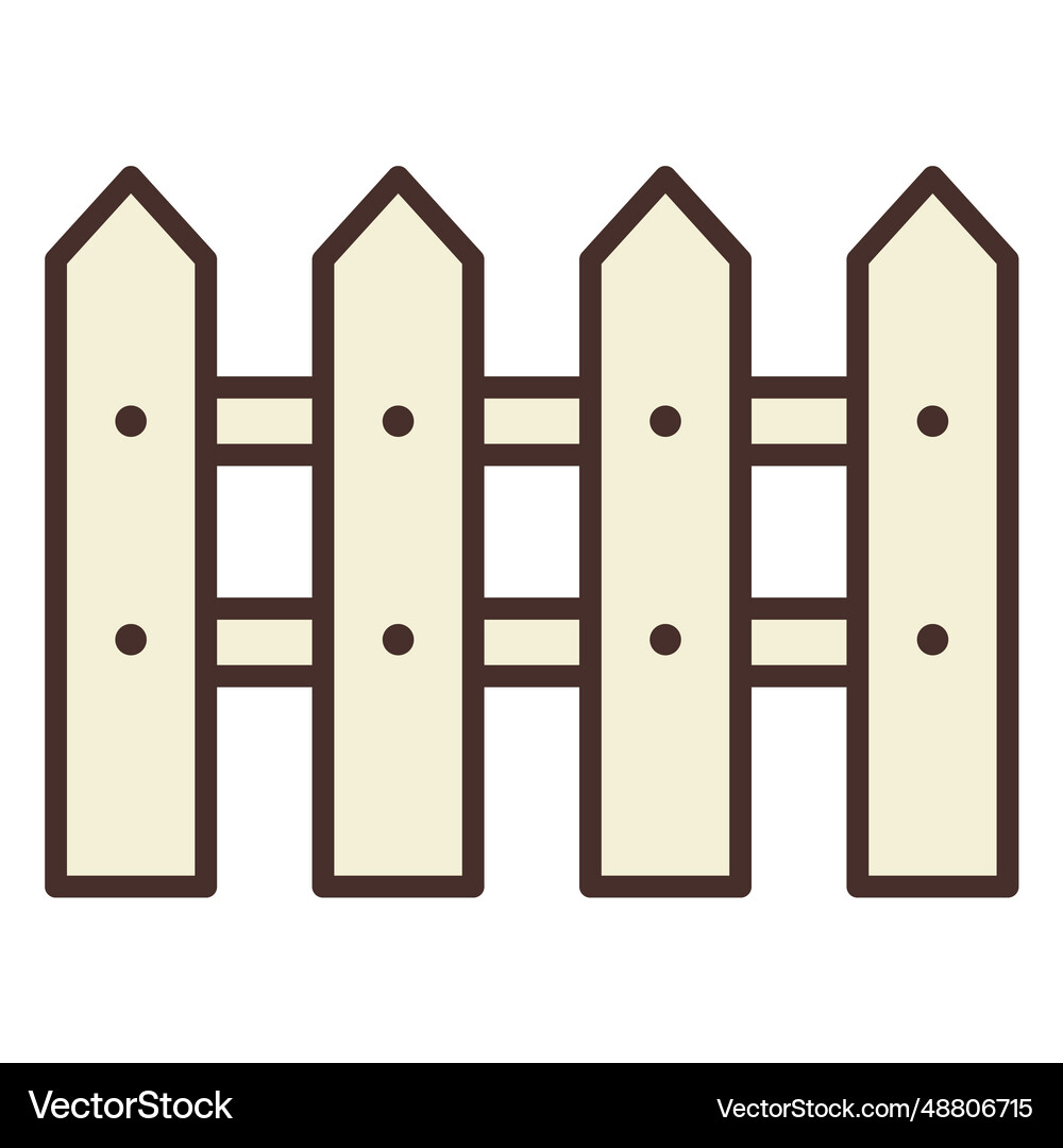 Farm fence icon Royalty Free Vector Image - VectorStock