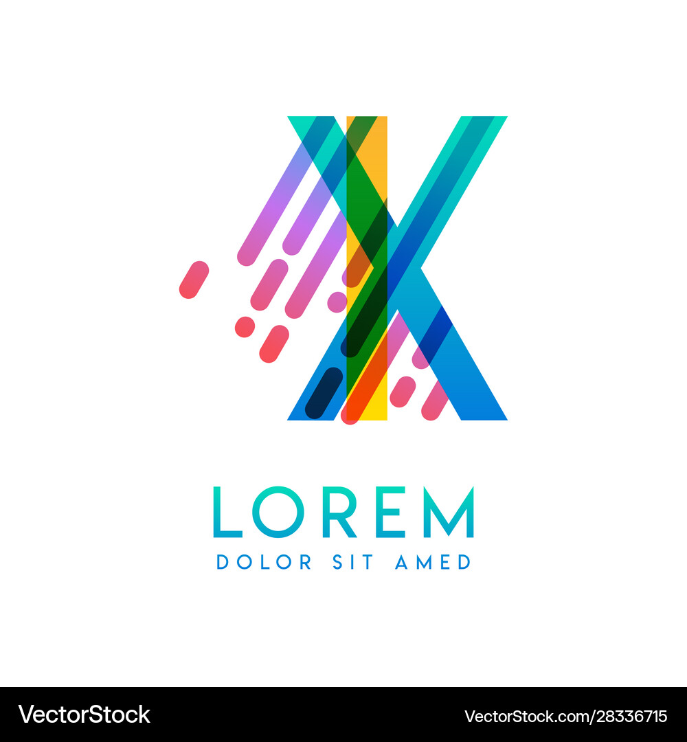 Ix logo with theme galaxy speed and style Vector Image