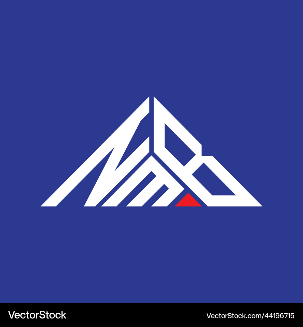 Nmb letter logo creative design with graphic Vector Image