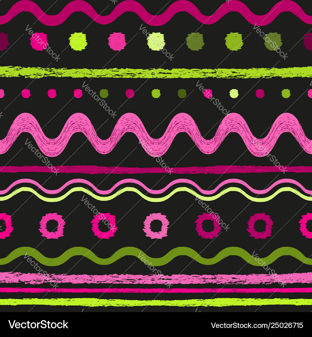 Seamless grunge pattern with pink and green Vector Image