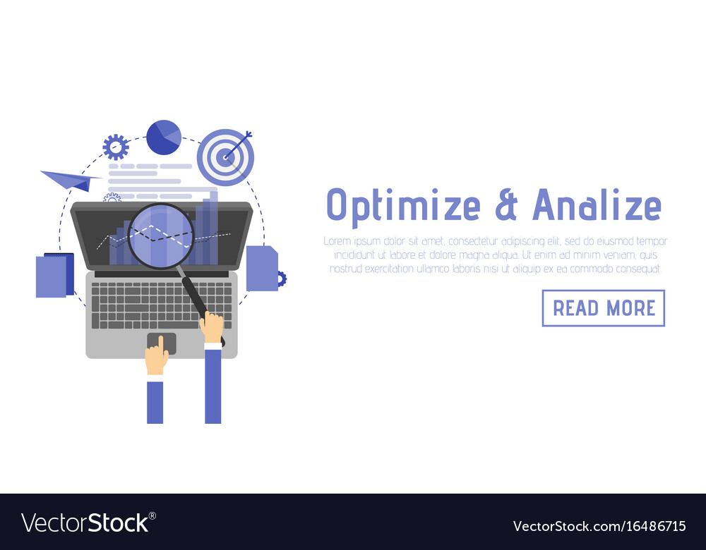 Seo optimization programming process and web Vector Image