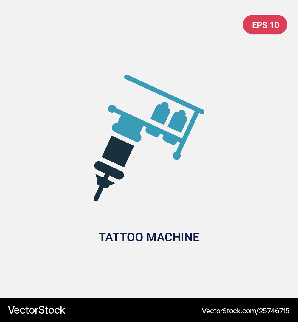 Two color tattoo machine icon from other concept Vector Image