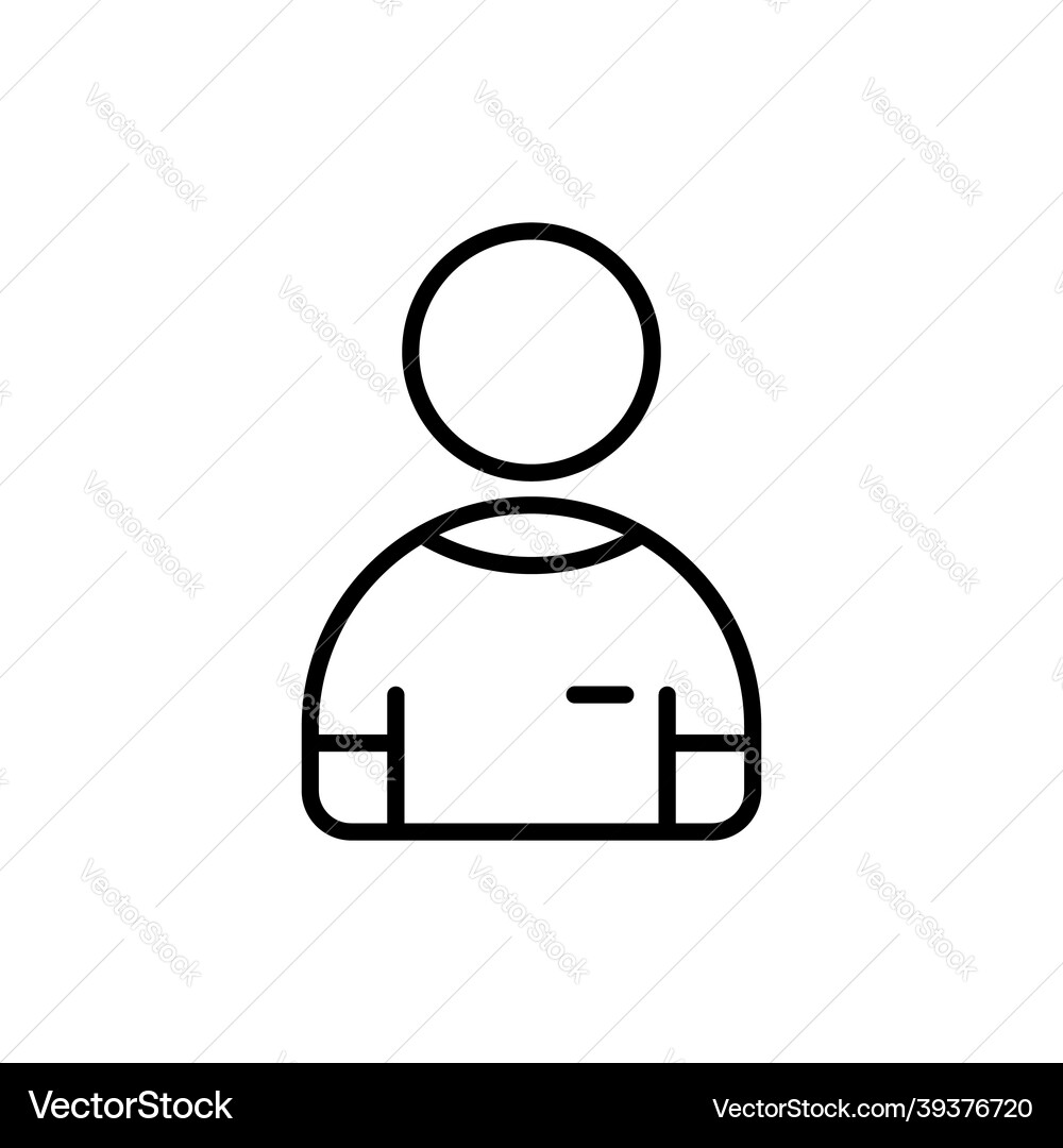 People icon sign in line design style Royalty Free Vector