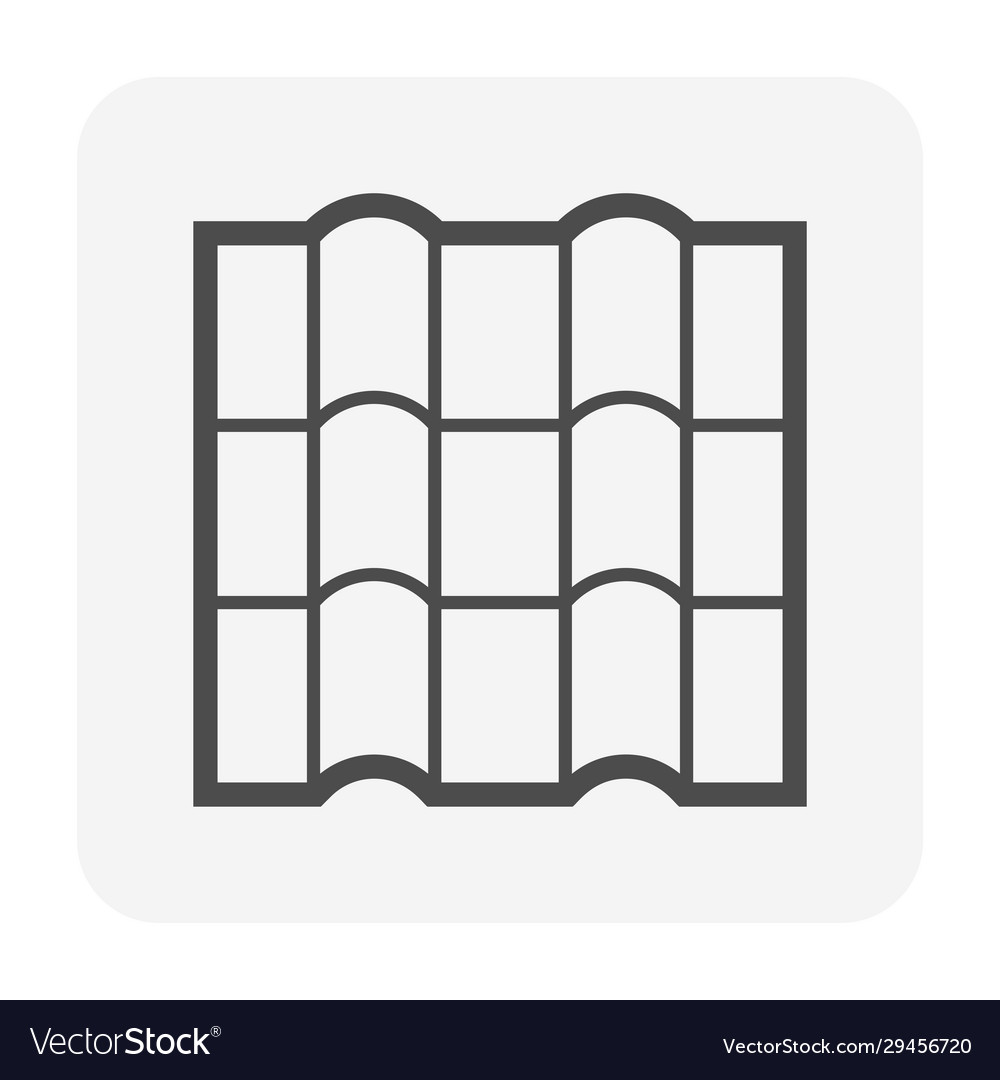Roof tile icon Royalty Free Vector Image - VectorStock