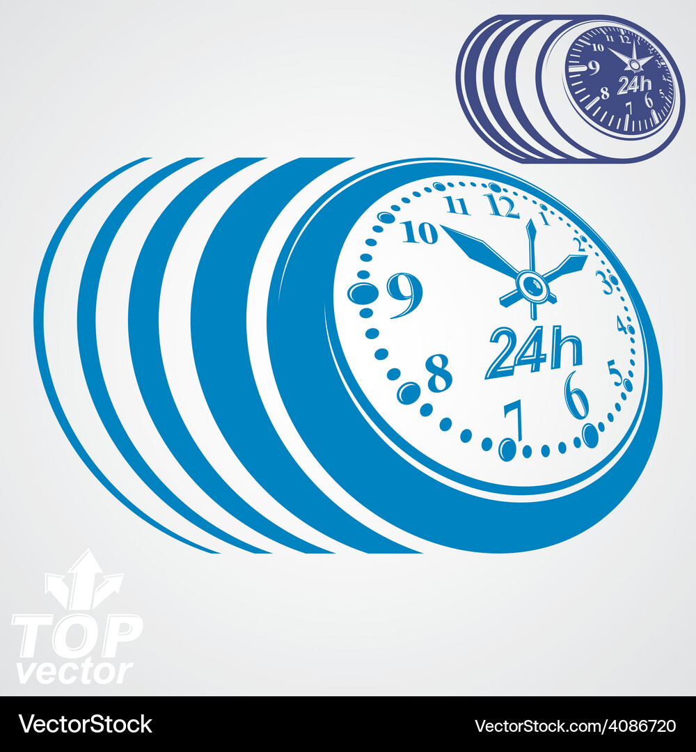 Twenty-four hours a day conceptual eps 8 highly Vector Image