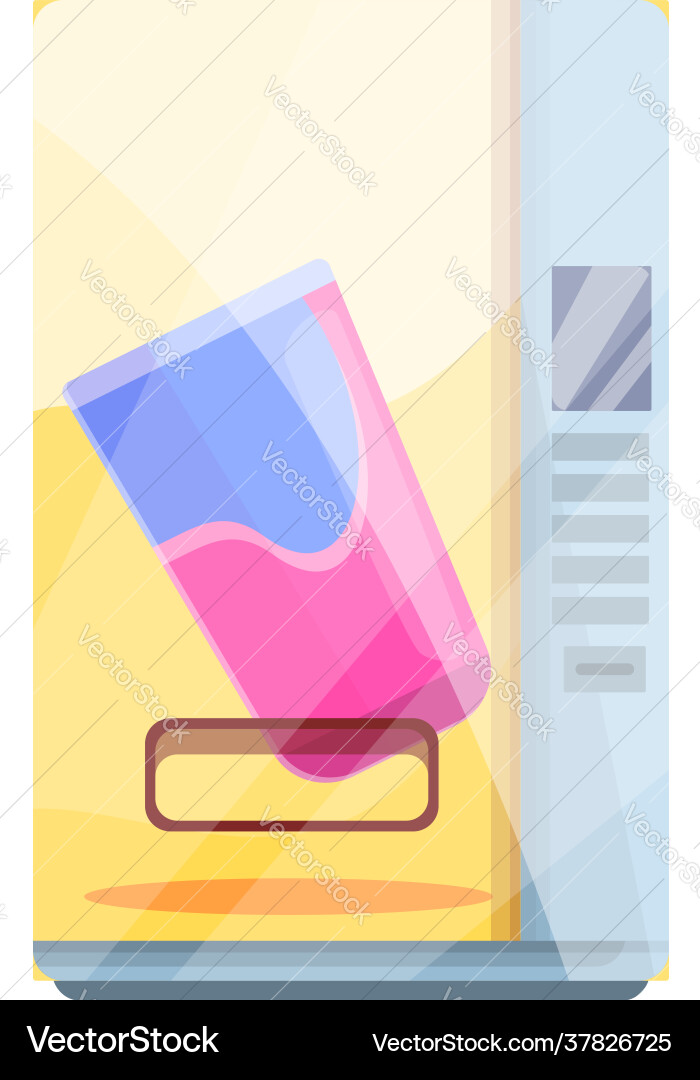 Drink machine icon cartoon style Royalty Free Vector Image