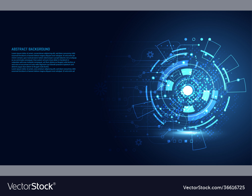 Modern abstract technology concept communication Vector Image