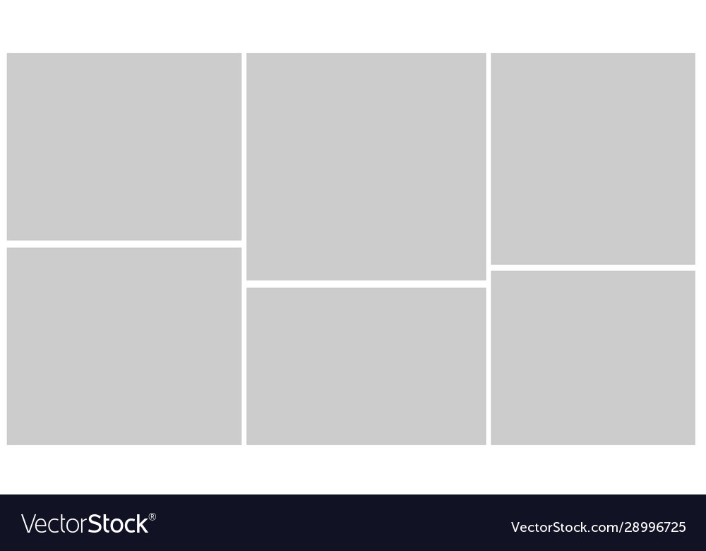 Templates collage frames Royalty Free Vector Image