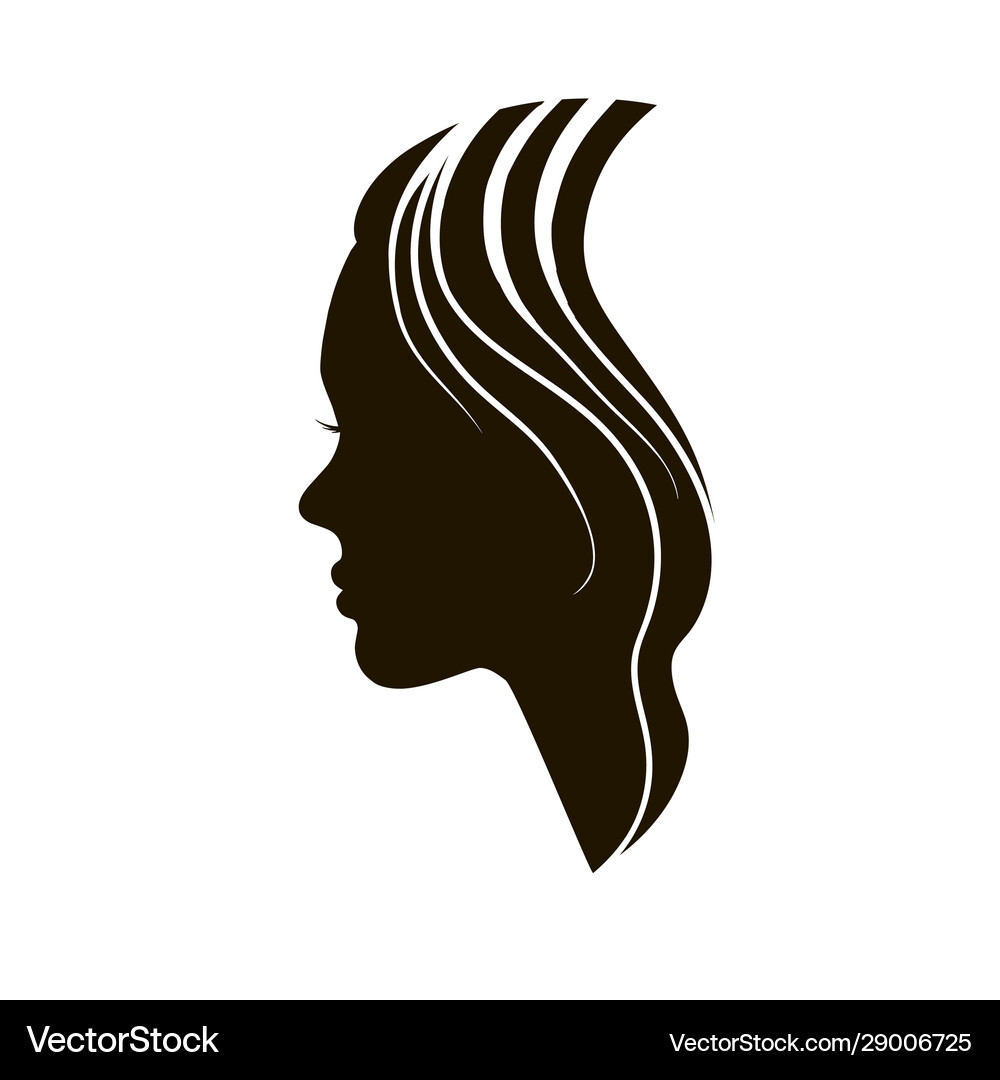 Woman profile beauty Royalty Free Vector Image