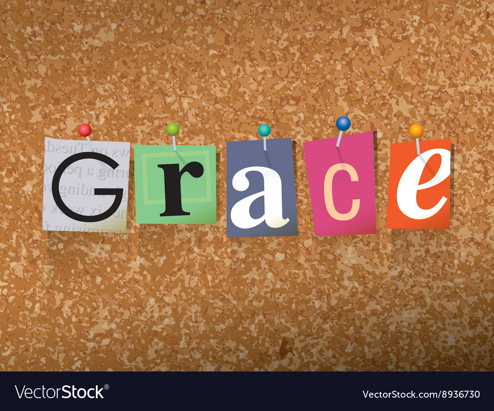 Grace concept Royalty Free Vector Image - VectorStock