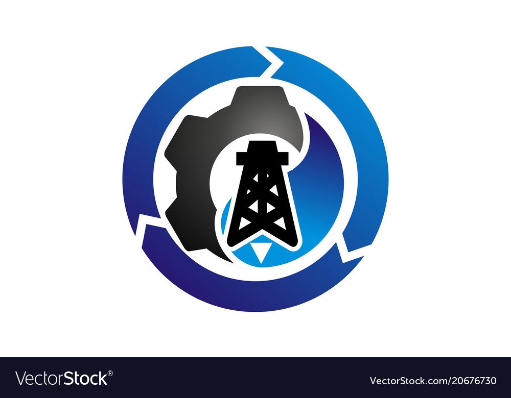 Mining engineering solution Royalty Free Vector Image