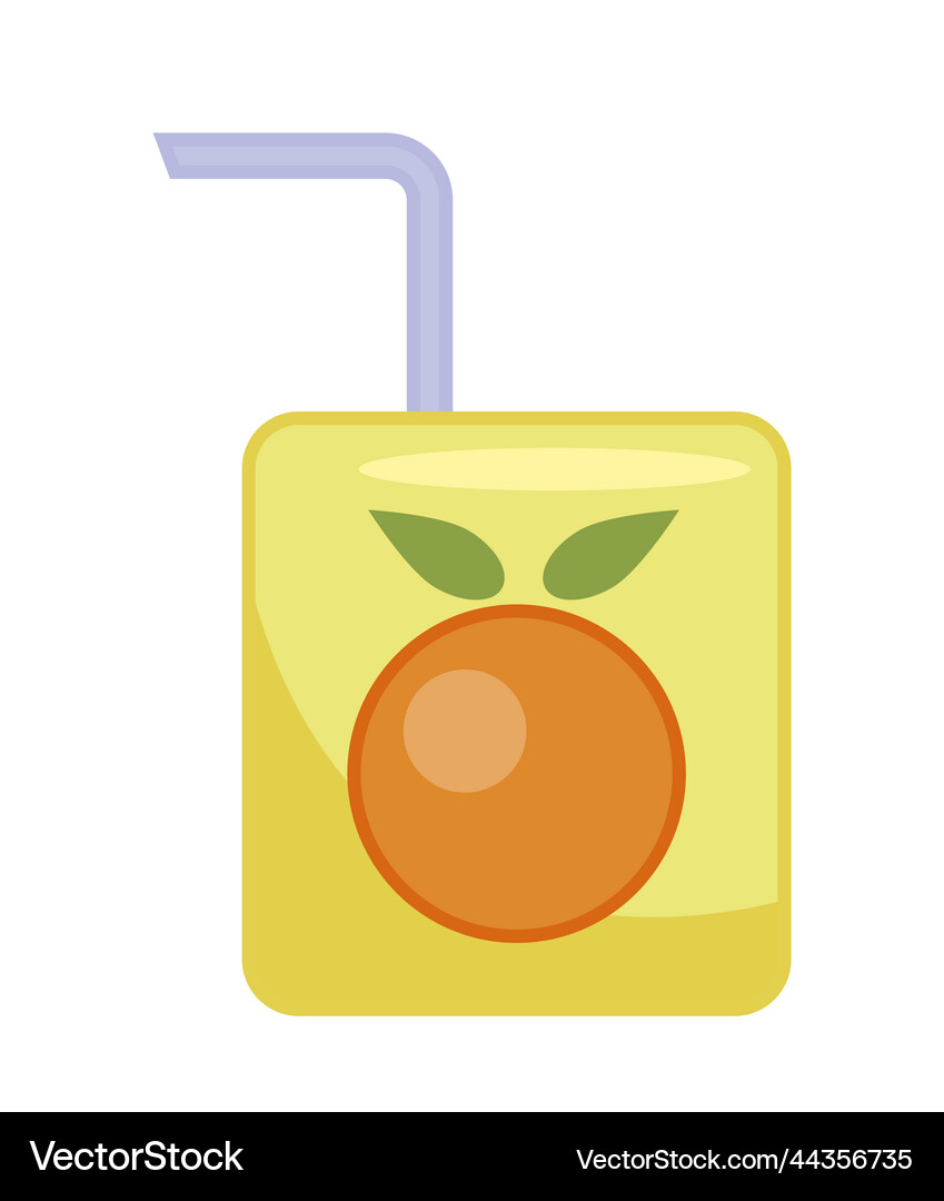 Baby orange juice icon Royalty Free Vector Image