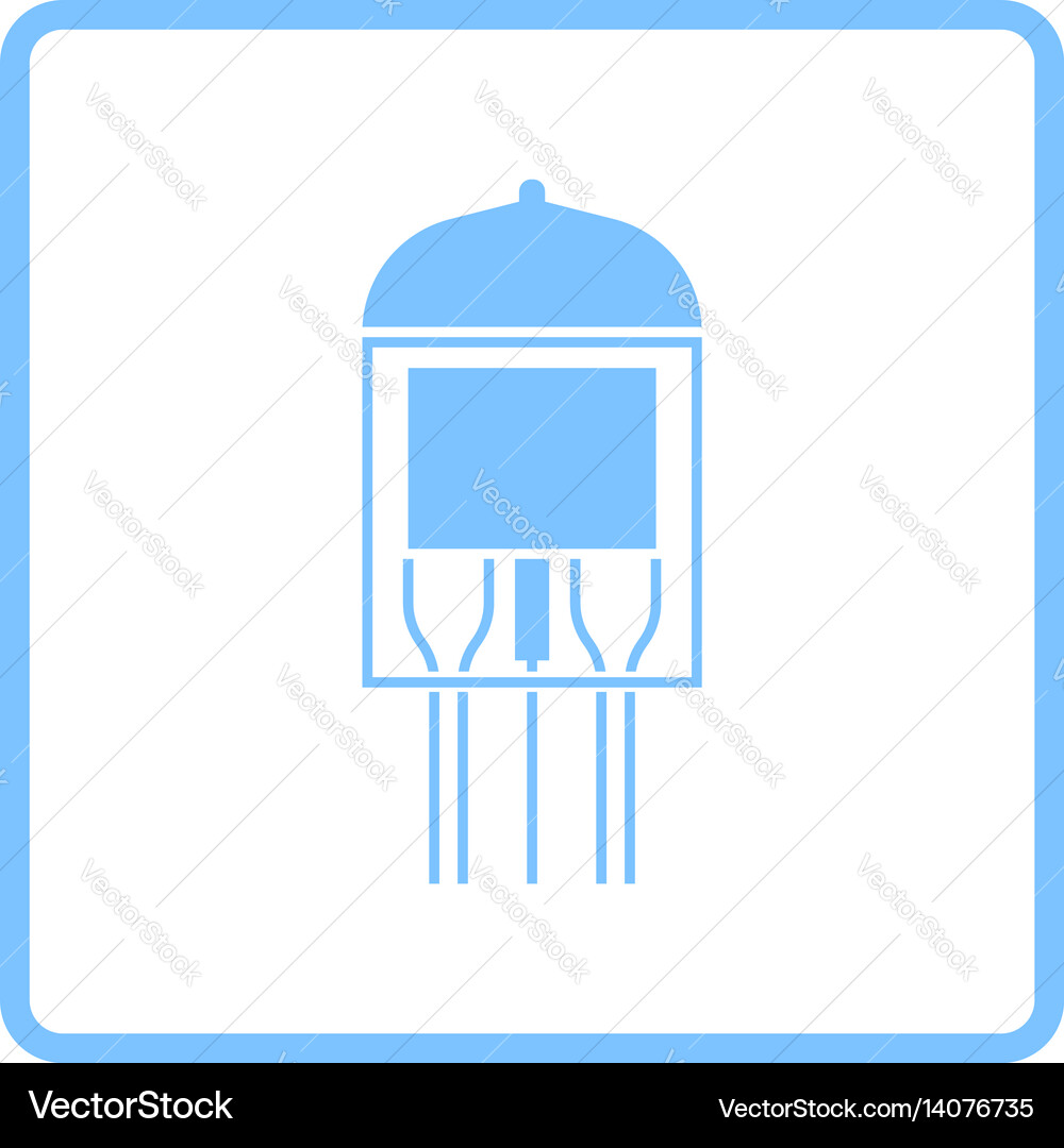 Electronic vacuum tube icon Royalty Free Vector Image
