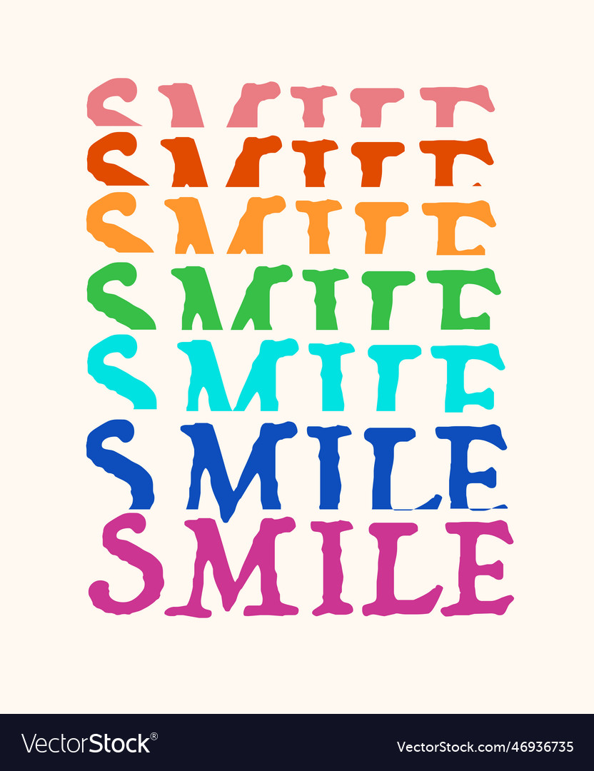 Rainbow text Royalty Free Vector Image - VectorStock