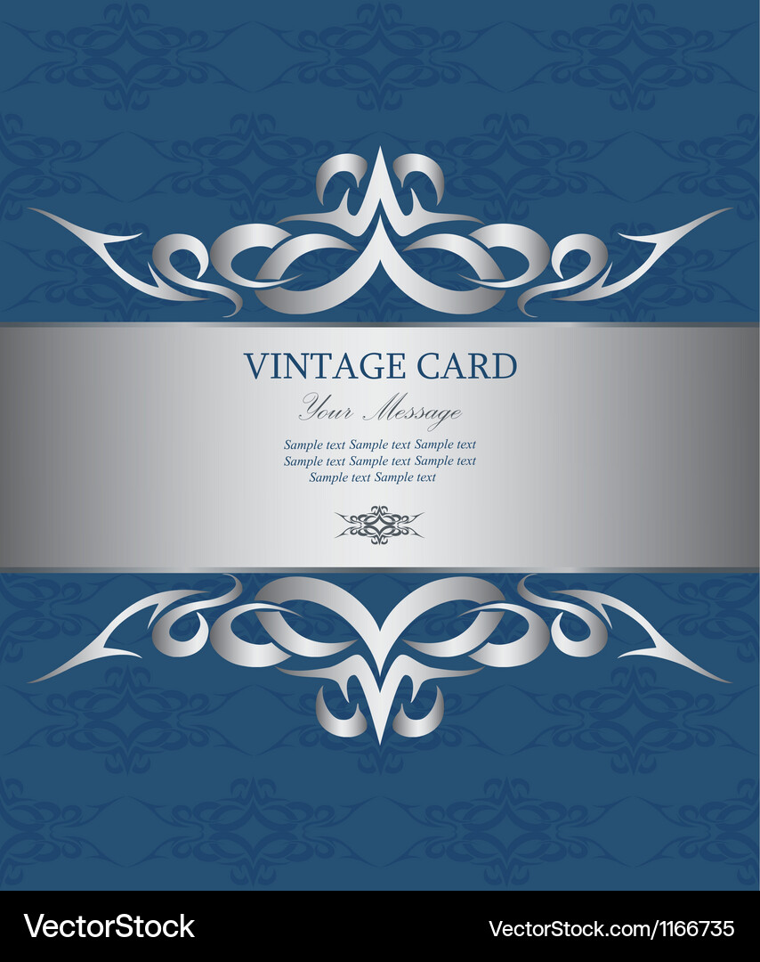Vintage card Royalty Free Vector Image - VectorStock