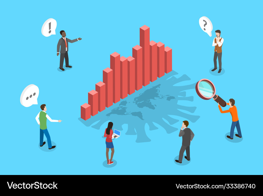 3d isometric conceptual of Royalty Free Vector Image